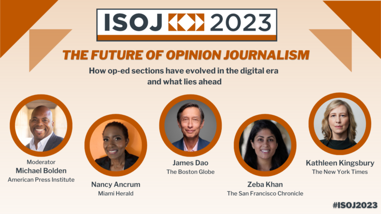 ISOJ panel explores the evolution of the op-ed section and what comes ...